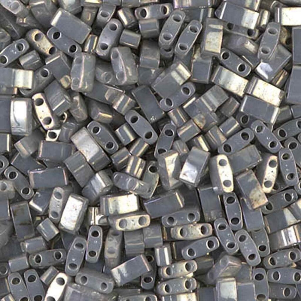 Miyuki Tila 5mm Beads Galvanized Gray