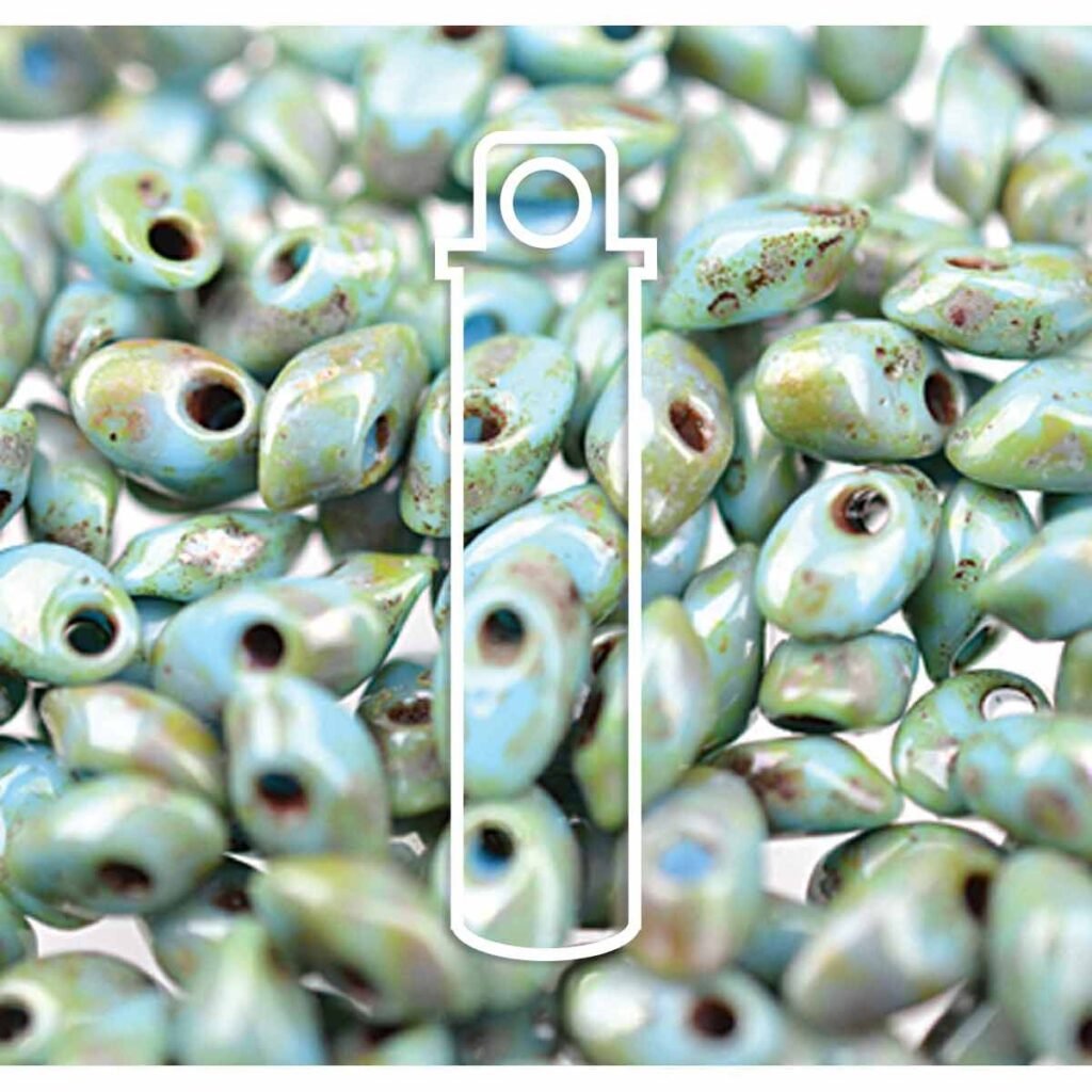 Long Magatama Beads 4x7mm - The Knitting Enthusiast